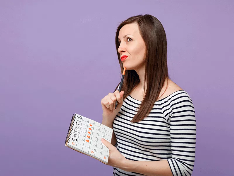 Flujo rosado a mitad del ciclo menstrual