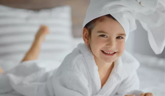 ¿Tu hijo o hija ya está en edad para bañarse?