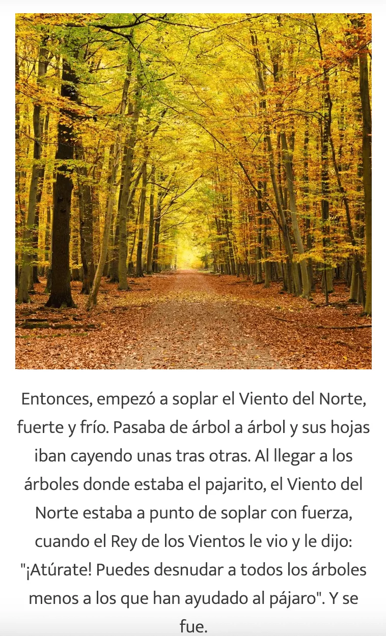 Cuento de otoño para tu hijo