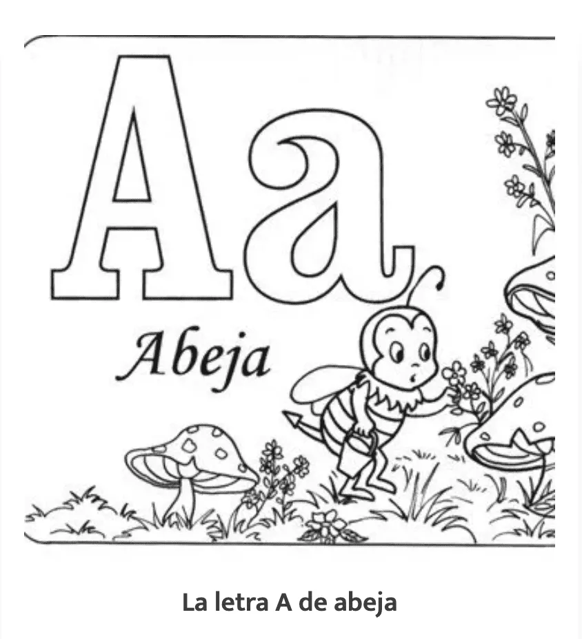 Letra A Para Colorear Abecedario Para Colorear Orientacion Andujar